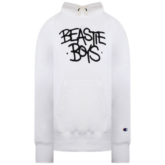 Champion x Beastie Boys Herren wei&szlig;er Hoodie