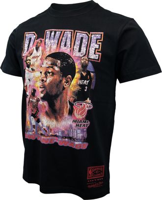Mitchell & Ness NBA Vintage Hype Bootleg Tee - Dwayne Wade - Miami Heat - L