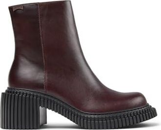 Camper Pix London K400804 Bottines pour femme, Bordeaux 004, 35 EU