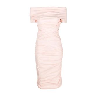 Philosophy di Lorenzo Serafini R&uuml;schen-Midikleid - - Dresses - Damen - Rosa - XS