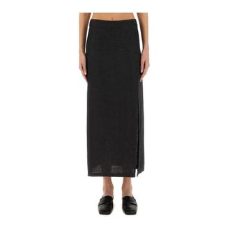 Alysi Maxirock mit Seitenschlitz - - Skirts - Damen - Grau - XS
