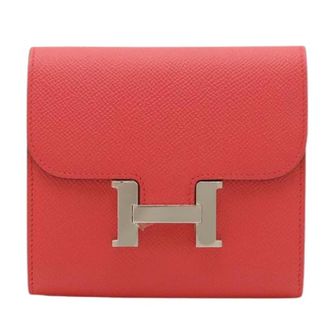 Herm&egrave;s Portefeuille Vintage Pre-owned - Femme - Pre-owned - Rouge - Taille: ONE Size