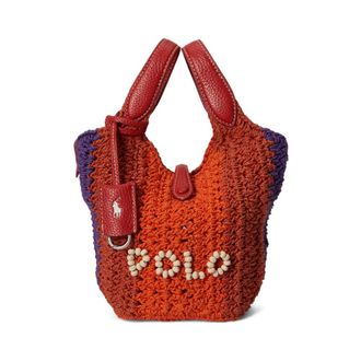 Ralph Lauren Femme, Sacs, Multicolore, Taille: ONE Size Petit sac cabas perl&eacute; au crochet Play