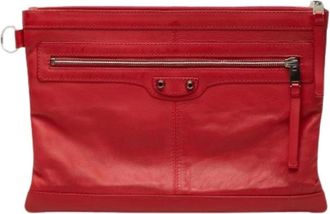 Balenciaga Sac &agrave; main en cuir dagneau Pre-owned - Femme - Pre-owned - Rouge - Taille: ONE Size