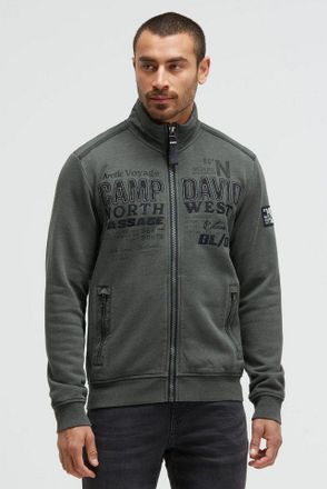 Camp David Sweatjacke mit Rei&szlig;verschlusstaschen