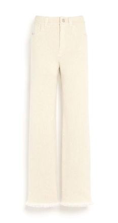 Barrie Denim Fringed Cashmere and Cotton Trousers Size M