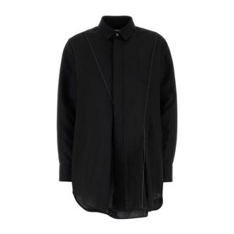 sacai Suiting Shirt - - Blouses & Shirts - Damen - Schwarzk - S