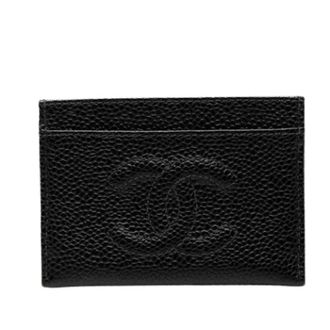 Chanel Porte-cartes professionnel Pre-owned - Femme - Pre-owned - Noir - Taille: ONE Size