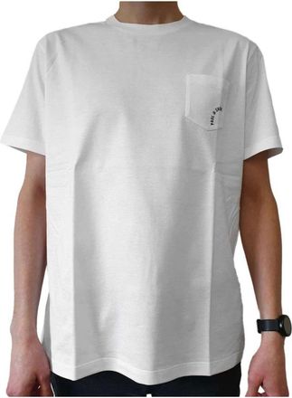 Paul & Shark Homme, Tops, Blanc, Taille: XL T-shirt Classique en Coton