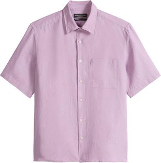 Marc O'Polo Kurzarmhemd aus Leinen mit Brusttasche, Regular FIt in