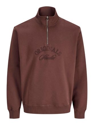 Jack & Jones Male Sweatshirt mit halbem Rei&szlig;verschluss Sweatshirt mit halbem Rei&szlig;verschluss