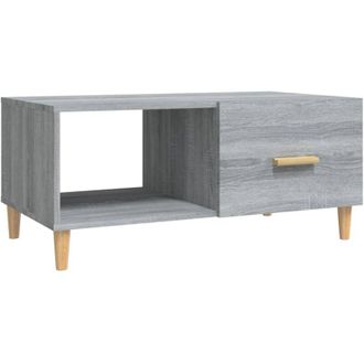 vidaXL Couchtisch Grau Sonoma 89,5x50x40 cm Holzwerkstoff Vidaxl