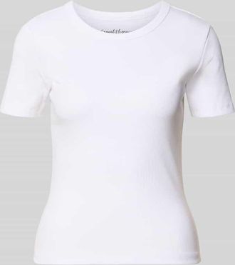 Only Slim Fit T-Shirt aus Bio-Baumwoll-Mix Modell VAL LIFE
