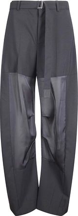 sacai Pantalons D&eacute;contract&eacute;s - Noir