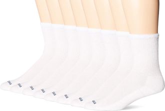 Medipeds Herren 8er-Pack Diabetiker, Extra Breit Socken, Weiss/opulenter Garten, Shoe Size: 6-10