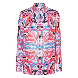 Philipp Plein Circus-print Seiden-Twill-Hemd - - Blouses & Shirts - Damen - Mehrfarbig - XS