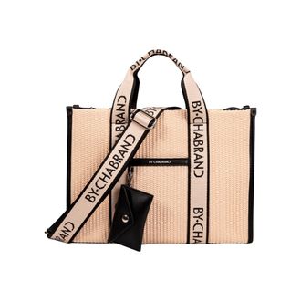 Chabrand Sac a main Ref 67522 SY001 Beige Noir 34*