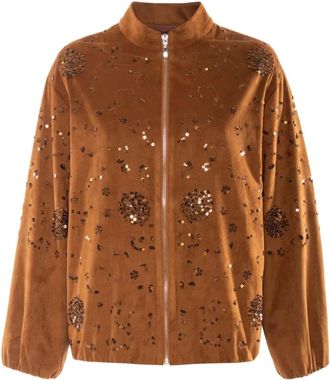 Nenette Femme, Vestes, Brun, Taille: 38 FR Vigna Bomber