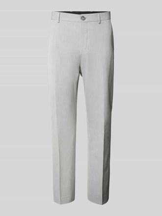 Selected Slim Fit Anzughose mit Knopf- und Rei&szlig;verschluss