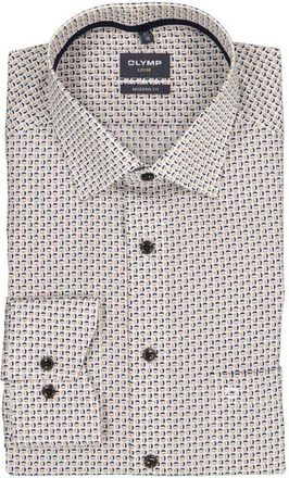 Olymp Herren Hemd blau gemustert