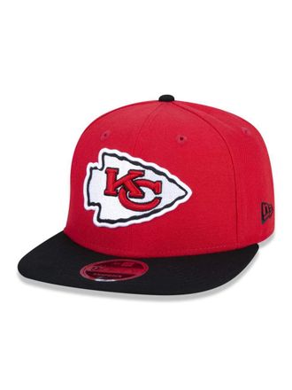 New Era Kansas City Chiefs NFL Two Tone Rot Schwarz Verstellbare 9Fifty Original Fit Snapback Cap - One-Size
