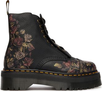 Dr. Martens Schn&uuml;rstiefeletten Dr. Martens Sinclair Decayed Roses Tumbled Nappa DM32050001 Schwarz