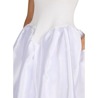Marques Almeida Robe longue &eacute;vas&eacute;e en coton m&eacute;lang&eacute;