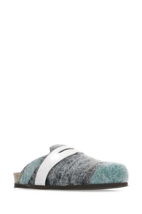 Vitelli Mens Multicolor Fabric Slippers Flat Shoes