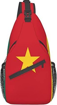Generic Sac &Agrave; Bandouli&egrave;re Drapeau Du Cameroun Sac &Agrave; Dos &Agrave; Bandouli&egrave;re Avec Bretelles R&eacute;glables &Eacute;l&eacute;gant Sacoche Homme, Pour Sports, Cyclisme, Outdoor