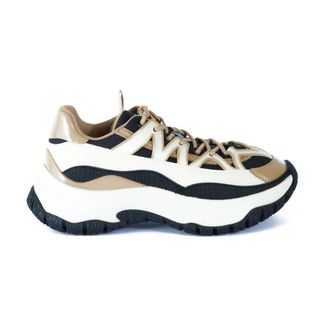 Marc Jacobs Femme, Chaussures, Beige, Taille: 41 EU Baskets Chunky Beige avec Blocs de Couleur