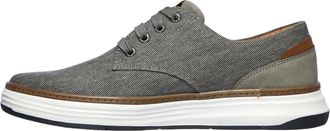 Skechers Herren Moreno Canvas Oxford Schuh, Beige Taupe TPE, 41.5 EU Weit