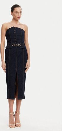 Fracomina Jeanskleid FR25SD4010D46093 Dunkelblau Slim Fit