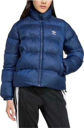 adidas Femme, Vestes, Bleu, Taille: 36 FR Adicolor Short Puffer