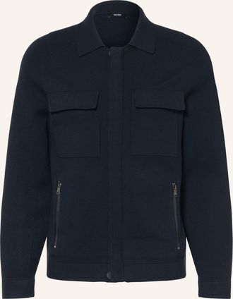 Reiss Reiss Strick-Oversjacket Fleetwood blau