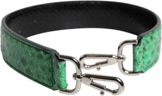 Dolce & Gabbana Exotischer Schulterriemen aus Pythonleder - - Bags - Damen - Gr&uuml;n - ONE SIZE