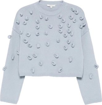 J.W.Anderson pull à pompon texturé - Bleu