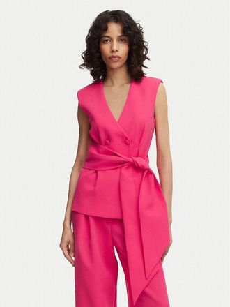 French Connection Weste Tiana 7G9B0 Dunkelrosa Regular Fit