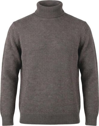 Bl'ker Blker - Steve Turtleneck - Homme - Pulls - Brun - Taille: XL