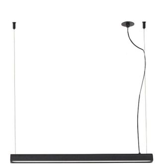 Faro Barcelona Faro Barcelona - Lampe suspension noire avec fleuron de surface encastr&eacute;e vico 60 61105
