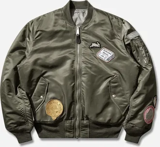 Alpha Industries BUNNEY MA-1 Bomber Jacket Vintage Green
