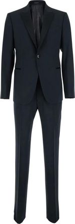 Emporio Armani Homme, Costumes, Bleu, Taille: 2XL Costume crois&eacute; en laine vierge