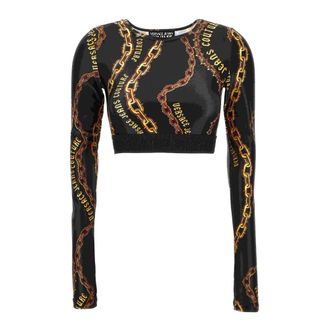 Versace Jeans Couture T-Shirts und Polos - - Tops - Damen - Schwarzk - L