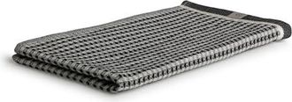 Möve New Heritage Waffelpiquée Gästetuch 30 x 50 cm aus 100% Baumwolle, Black/Nature