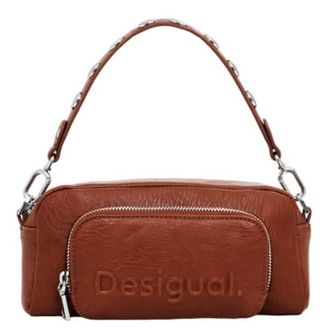 Desigual ACCESSORIES PU ACROSS BODY BAG, ACCESSOIRES SAC BANDOULI&Egrave;RE EN PU aux femmes, BROWN