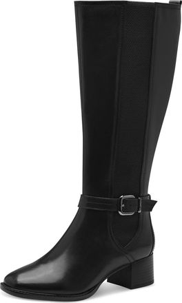 Tamaris COMFORT Damen Hohe Stiefel mit Absatz mit Reißverschluss Elegant, Schwarz (Black), 38 EU