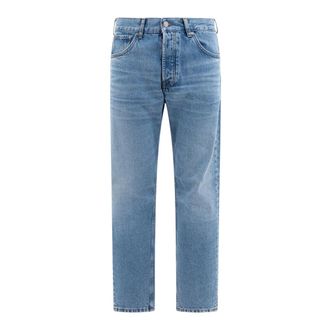 Nn.07 Nn07, Homme, Jeans, Bleu, Taille: W33 L32 Jean Bleu &agrave; Jambe Droite avec Broderie