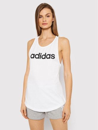 adidas Top Essentials Loose Logo GL0567 Wei&szlig; Regular Fit