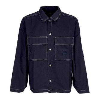 HUF Marineblaue Arbeitsjacke mit Vintage-N&auml;hten - - Jackets - Herren - Blau - L