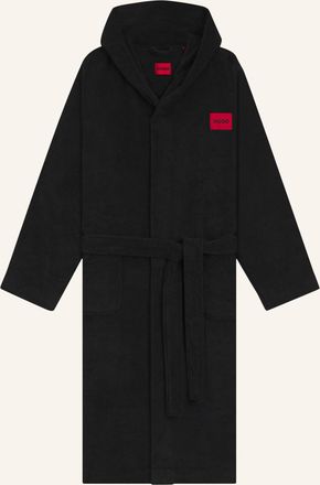 HUGO BOSS Hugo Morgenmantel Terry Gown Hooded schwarz