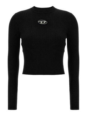 Diesel Rundhalspullover - Schwarz